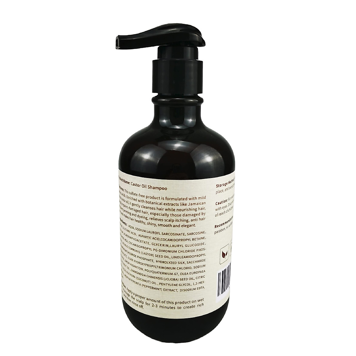 Castor Oil Shampoo and Conditioner for Hair Growth, Thinning Hair, Curly Hair 500ml (16.9 Oz): Pure Jamaican Black Castor Oil Shampoo for Men and Women; Black Castor Oil Shampoo and Conditioner Set