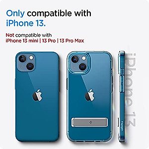 Spigen Ultra Hybrid S [Anti-Yellowing Technology] Designed for iPhone 13 Case (2021) - Crystal Clear