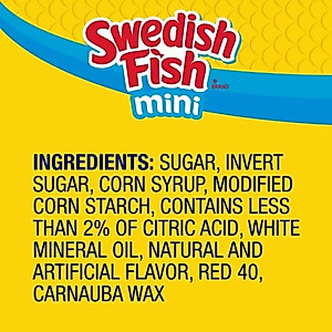 Swedish Mini Fish Candy Soft & Chewy - 3 Pound Bulk Pack of Red Swedish Fish