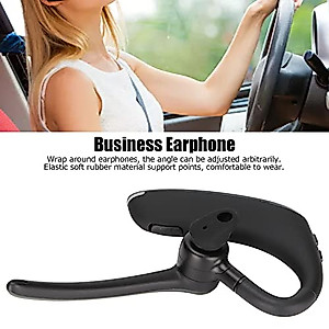 Ear Hanging Headphones, Bluetooth Headphones F910 Wireless Wrap Around Earphones Bluetooth 5.0 Single Ear Business Headphones with Noise Cancelling Microphone, Stylish Open Ear Headphones
