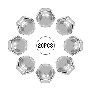 Piutouyar Acorn Cap Nuts Hex Nut 3/8-16, 304 Stainless Steel 18-8 Hex Dome Cap Nut (20Pcs)