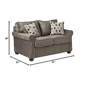 Lane Home Furnishings Loveseat, Jojo Smoke