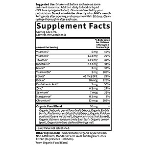 Garden of Life Baby Multivitamin Drops, Organic Multivitamins for Infants & Toddlers - Essential Vitamins & Nutrients for Babies, Vegan, Gluten Free, Non-GMO, 56 Servings, 1.9 fl oz Liquid Supplement