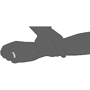 Amazon Essentials Steeltime Men's 18k Gold Plated Our Father Prayer Spinner Band Ring,Silver,10, (previously Amazon Collection)