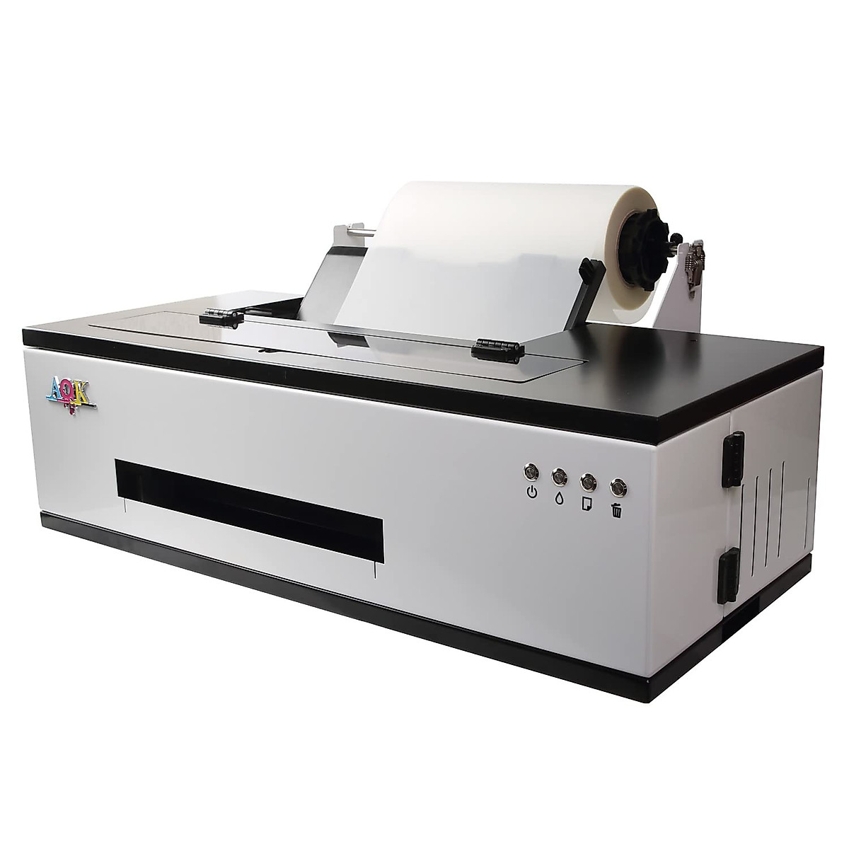 New A3 DTF T-Shirts L1800 Printer Machine Printer w/Roller Feeder for Fabrics, Leather, Toys, Swimwear, Handicrafts, T Shirt, Pillow, DIY Print (DTF Printer +Oven 6X 100ml Ink+100pcs PET Film)