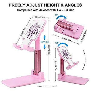 Tribal Wolf Head Foldable Desktop Cell Phone Holder Portable Adjustable Stand for Travel Desk Accessories