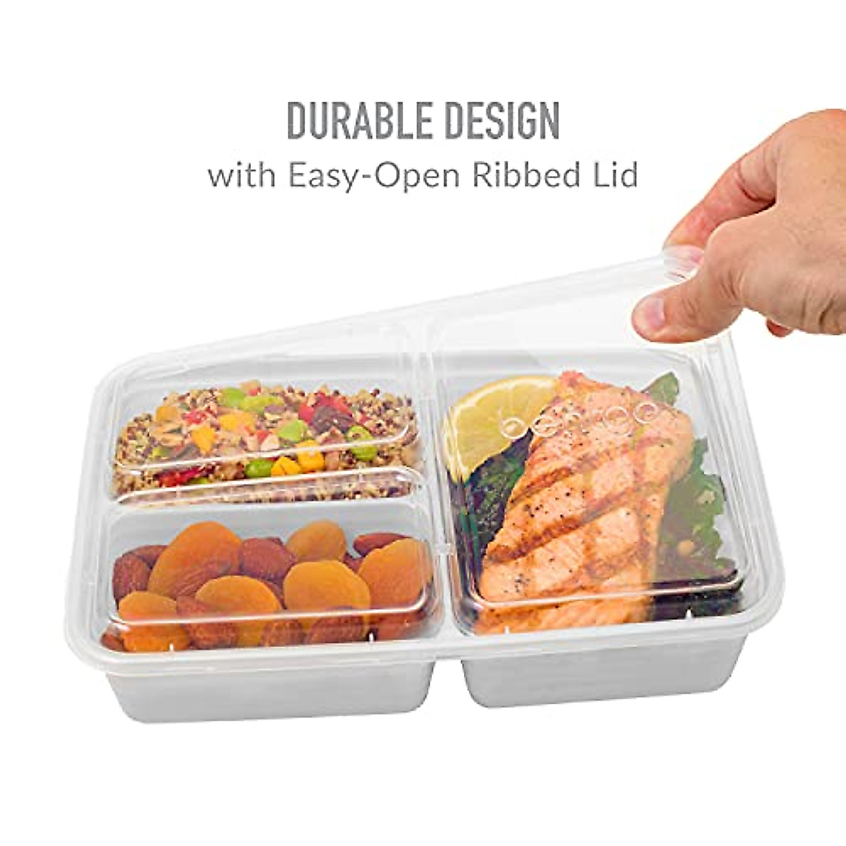 Bentgo® Prep 60-Piece Meal Prep Kit - 1, 2, & 3-Compartment Containers with Custom Fit Lids - Microwaveable, Durable, Reusable, BPA-Free, Freezer & Dishwasher Safe Storage Containers (Gleam Metallics)
