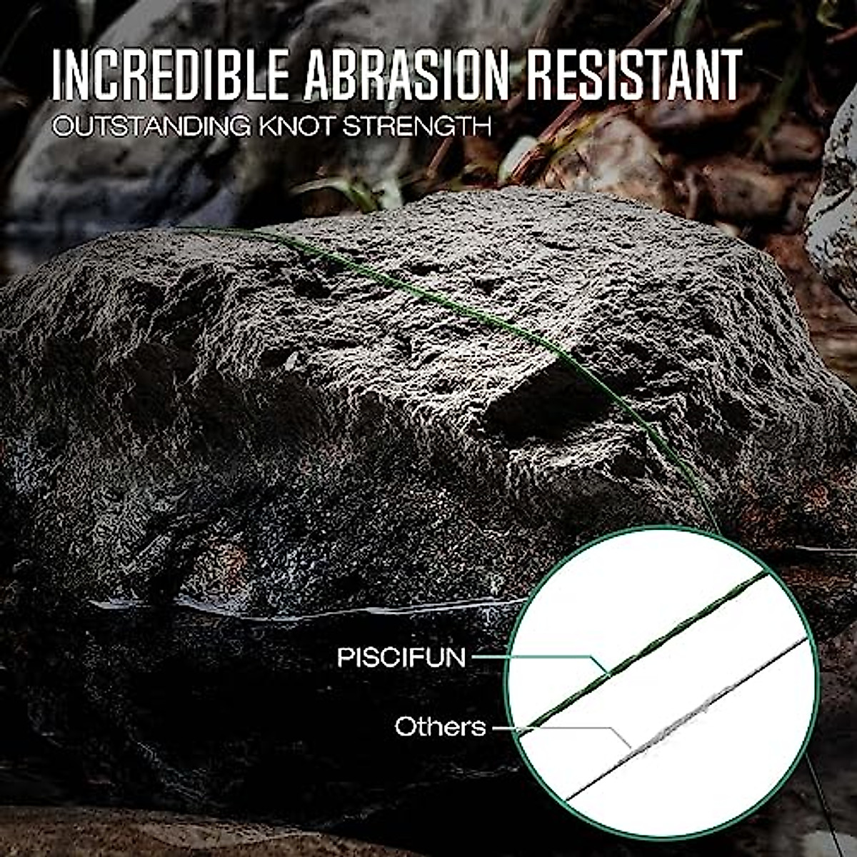 Piscifun Onyx Braided Fishing Line Advanced Superline Braid Lines 150Yd 6lb Green