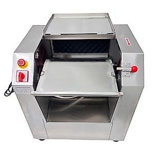 BREVELTION 30QT/15KG Commercial Mixer Electric Stand Dough Mixer 1500W Stainless Steel Flour Kneading Mixing Machine, Vegetable Meat Blender with 90° Tilt Bowl Kitchen Supply With a Dough Cutter