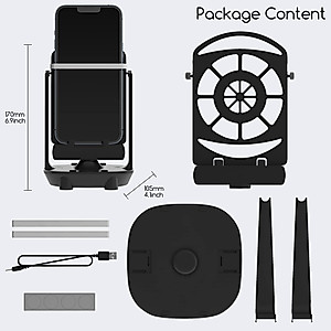 Orzero Steps Counter Compatible for Po-ke-mon Go Walker Phone Swing Accessories Cellphone Pedometer (USB Cable) (Easy Installation) (Mute Version) Egg hatcher Rocker Quick Steps Earning Device - Black