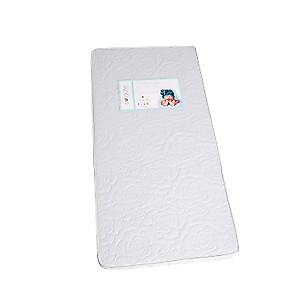 Colgate Mattress Cradle & Bassinet Mattress - GREENGUARD Gold Certified, Reversible Bassinet Pad with 2” Thickness, Wrapped in Waterproof Quilted Cover - 18” X 36” X 2”