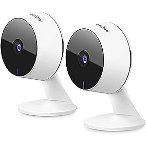 LaView Smart Indoor Security Camera for Home(2 Pack), 1080p HD Baby Monitor with Motion and Sound Detection,Two-Way Audio, Night Vision, US Cloud Server & SD Card Storage, Compatible with Alexa