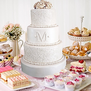 Ocmoiy 6 Pack Fondant Impression Mat, Fondant Mold Set, Embossed Retro Baroque/Paisley/Rose/Diamond/Lace Vine/Floral Vine Pattern Texture Mold for Chocolate Fondant Wedding Cake Decoration