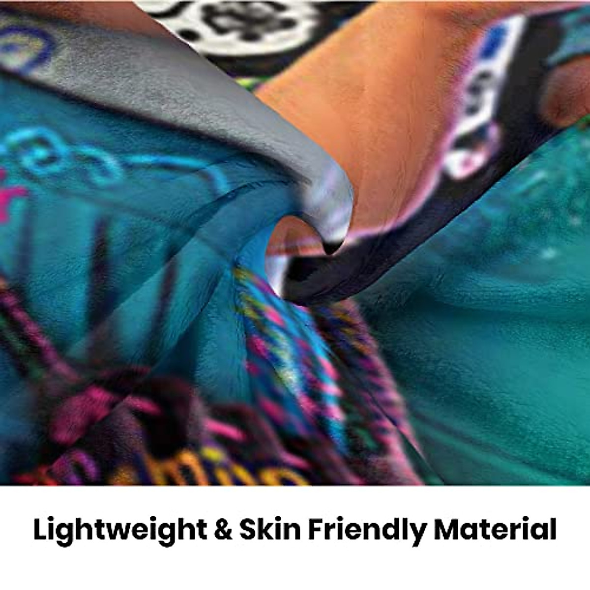 Abyx Fleece Blanket Throw Cute Lightweight Super Soft Cozy Sofa Bed Blankets Microfiber Throws for All Seasons 50''x40'', IERSFV58-{id}