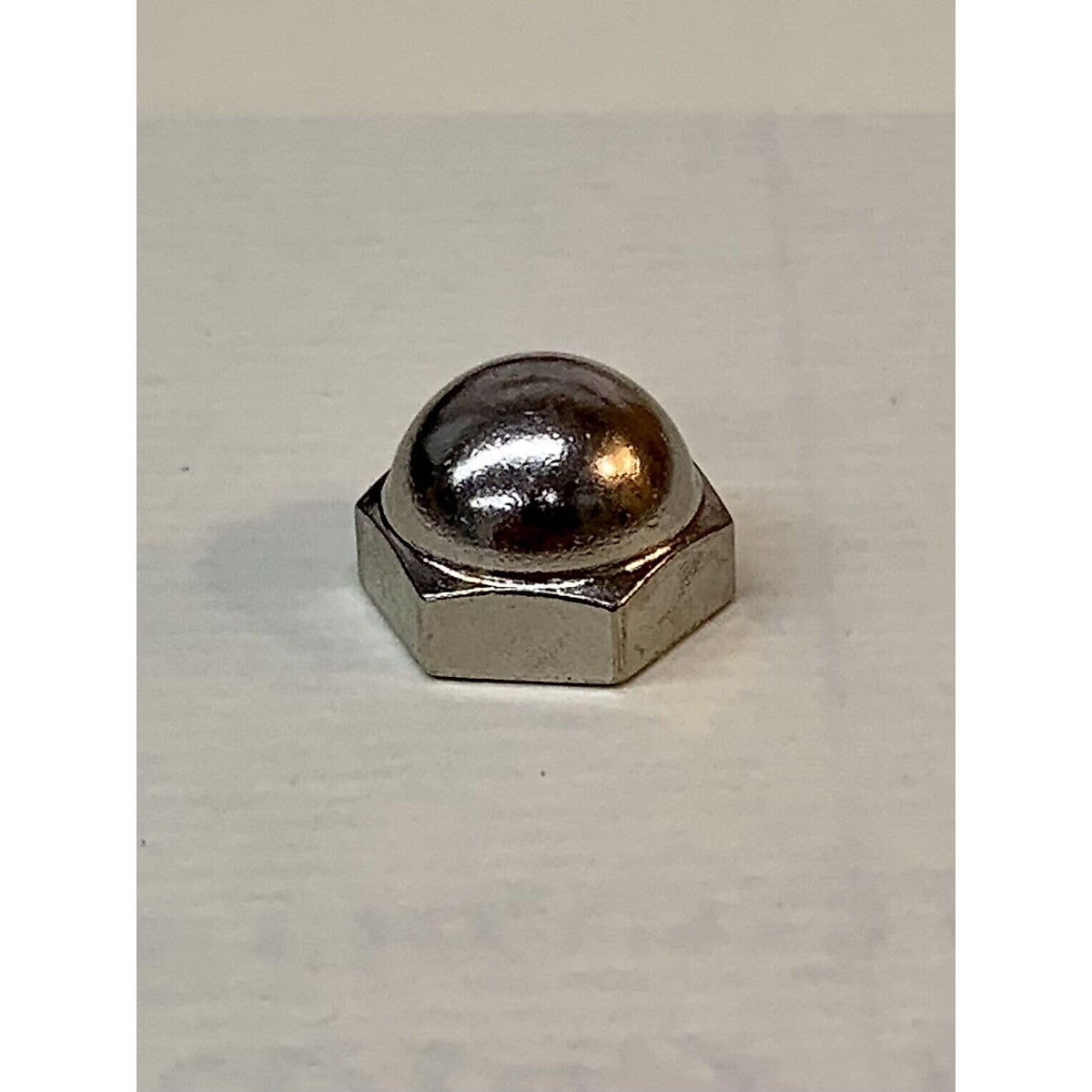 (100) 5/16"-24 Solid Brass Nickel Plated Cap Acorn Nuts Bright Chrome Color Fine