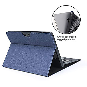 Omnpak Case and Covers for 13 Inch New Surface Pro X(2021/2020/2019),Multiple Angle Slim Light Shell Cover-Compatible with Type Cover Keyboard（Keyboard Not Included）