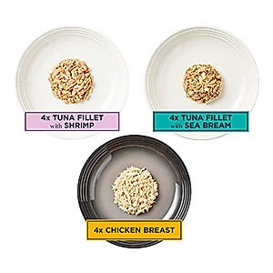 Reveal Natural Wet Cat Food, 12 Pack, Limited Ingredient Wet Cat Food Pouches, Grain Free Food for Cats, Variety of Fish and Chicken Flavors in Broth, 2.47oz Pouches