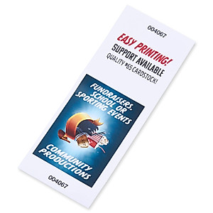Printable Raffle and Event Tickets (Numbered) - 50 sheets/400 tickets! EASY Printing/card stock sheets