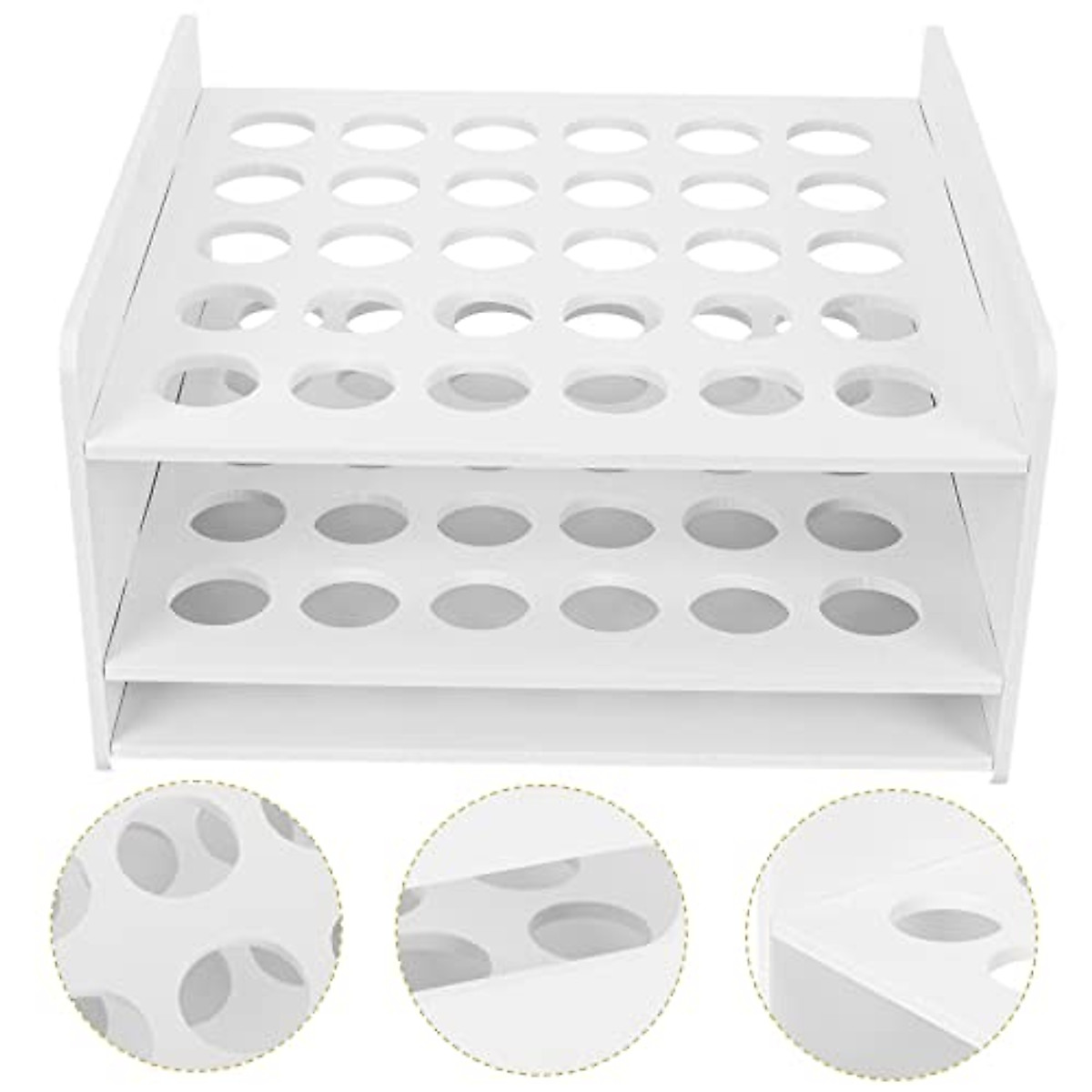 Cabilock 2pcs Wooden Artist Organizers School Scissors Tabletop Display Scissor Stationery Test Holder Home Tube Supplies Kids Art Organizing Storage Desk Desktop Rack Kindergarten