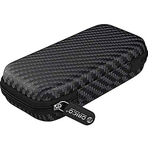 ORICO Portable Solid State Drive Case for M.2 NVMe/SATA SSD Enclosure, Shockproof EVA Carrying Case for SD Memory Cards, Charger, Data Cable,Earphone and More-M2PH01