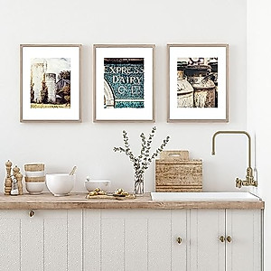 11x14 Picture Frame, 11 x 14 White Oak Wood Pictures Frame with Tempered Glass, 11"x14" Solid Wood Frames with Mat for 8x10 Pictures for Wall Art Photo and Prints Posters Home Décor Gifts, 1 pack