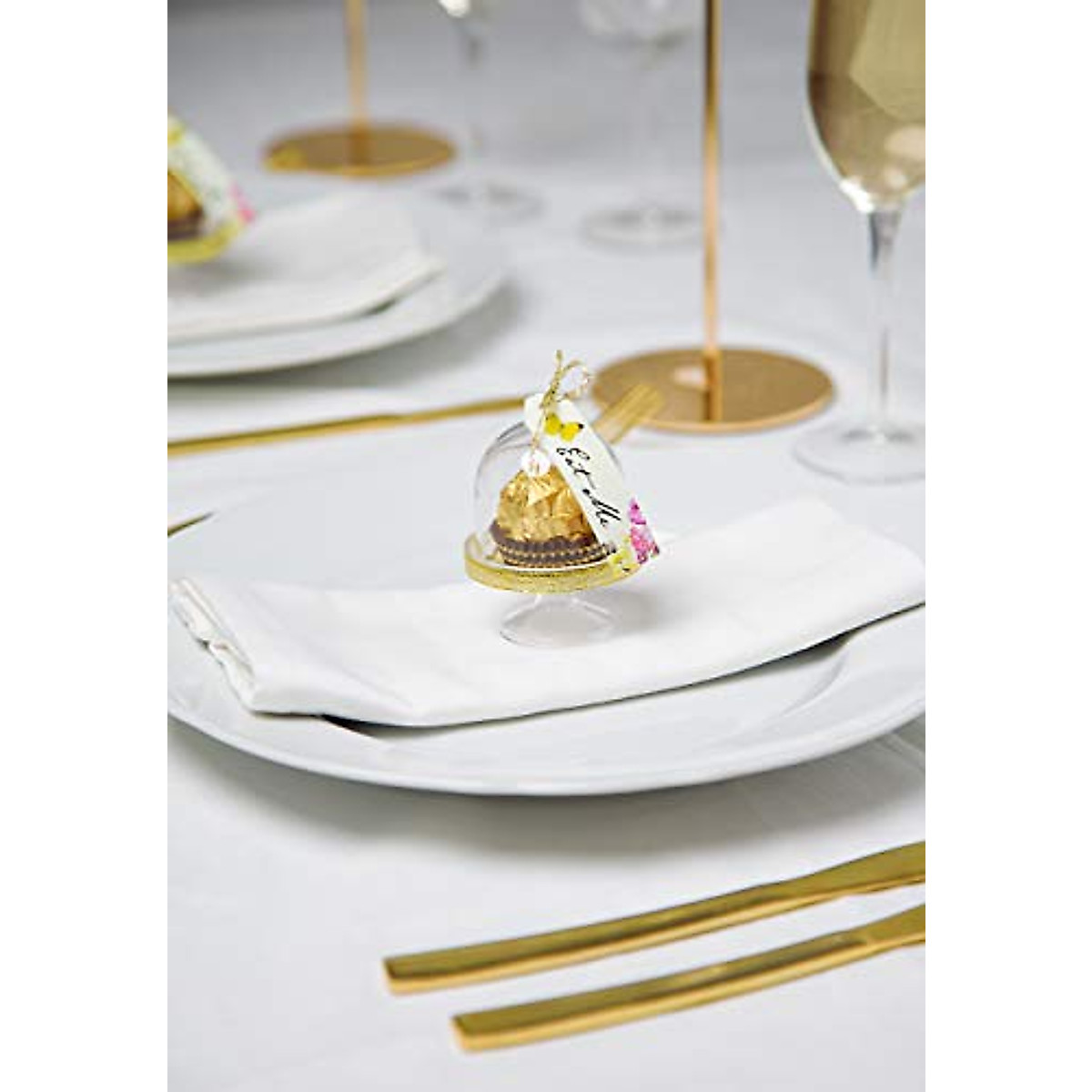 Talking Tables Truly Alice Mad Hatter Cake Domes for a Tea Party or Wedding, Multicolor (6 Pack)