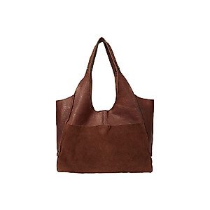 Free People Tuscan Leather Tote Chocolate One Size