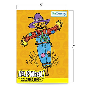 ArtCreativity 12 Pack Halloween Coloring Books Party Favors for Kids - Halloween Non-Candy Treats - Goodie Bag Stuffer Fillers - Boo Basket Stuffers - Halloween Treats for Kids