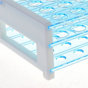 BCP Plastic 50 Hole Test Tube Rack for 10/15/16mm Tube, Detachable