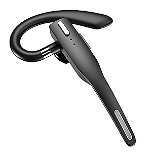 YYK?525 Business Headset, Wireless Over Ear Earphones with Mic, Bluetooth5.1 Over Ear Headset, 180° rotating earhook, with Charging Case, 10?12 hours play music, for iOS and for Android, PC, laptop