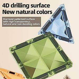 Jofarstep Magnetic Tiles 55 Pcs Set for Kids 3D Magnet Building Blocks Educational STEM Toys for Kids Preschool (55 PCS)