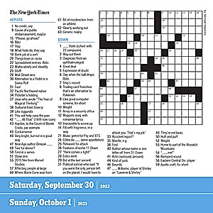 The New York Times Crossword Page-A-Day Calendar 2023