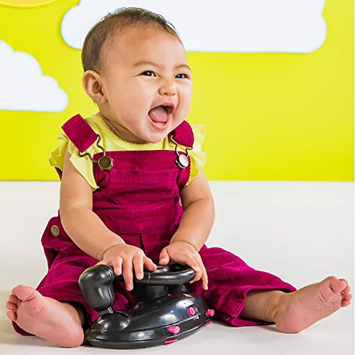 Bright Starts Ford Mustang Ways to Play 4-in-1 Baby Activity Push Walker, Pink, Age 6 months+