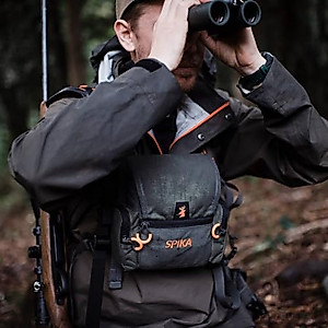 SPIKA Binocular Harness Chest Pack,Bino Harness with Waterproof Rangefinder Case,Bino Chest Case for Hunting