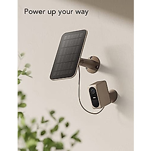Nooie Solar Panel Charger for Nooie Pro Cam, Weather-Resistant, IP65 Waterproof, 360° Adjustable Mount, Non-Stop Green Charging, ONLY Compatible with The Nooie Pro Cam, 2W/6V