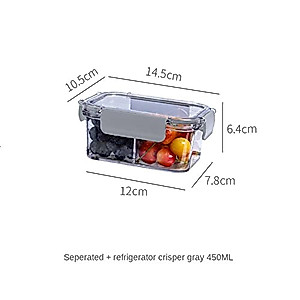 NA Crisper Set Refrigerator Special Food Frozen Sealed Storage Box Plastic Stackable bento Box Lunch Box with lid Suitable for Barbecue Outdoor Food Carrying