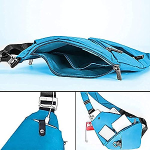 OSOCE Anti-Theft Waterproof Shoulder Backpack Sling Chest Crossbody Bag Cover Pack Rucksack Bicycle Sport