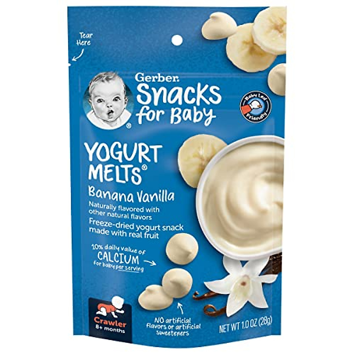 Gerber Graduates Yogurt Melts, Banana Vanilla, 1 Ounce