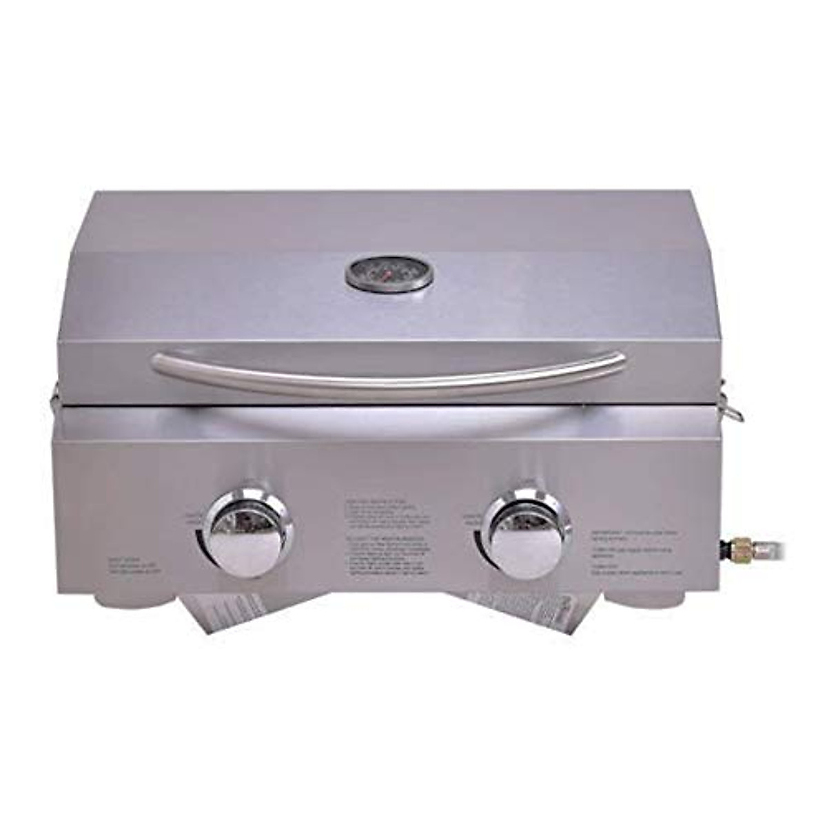 Thaweesuk Shop New 2 Burner Portable Stainless Steel BBQ Table Top Propane Gas Grill Outdoor Camp 22” x 18” x 15”