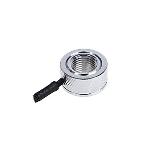 Alphacool 17362 Eiszapfen Temperature Sensor G1/4 IG/IG with AG Adapter - Chrome Water Cooling Monitoring