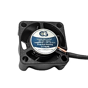 coolerguys 12vDC Waterproof IP67 Fan (High Speed, 25x10mm)
