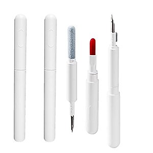 (2 Pack) FWY Earbuds Cleaning Kit, 4 in 1 Wireless Headphones Cleaning Tool Pen Multi-Function Cleaner Kit with Soft Brush for Earphones, Charging Box Accessories, Phone, Camera