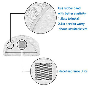 Bissell Steam Mop Pads 8pk Replacement/Washable/Reusable Compatible with Bissell Steam Mop 1940/1440/1544/1806/2075 Series, Model 19402/19404/19408/19409/1940a/1940f/1940q/1940t/1941
