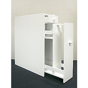 Proman Products Bathroom Floor Cabinet Wood in Pure White (Model: ZLMN46001)