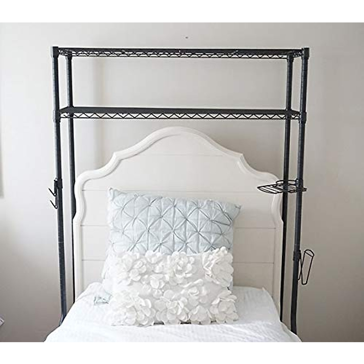 DormCo Over The Bed Shelf Supreme - Suprima Adjustable Shelving - Gunmetal Gray