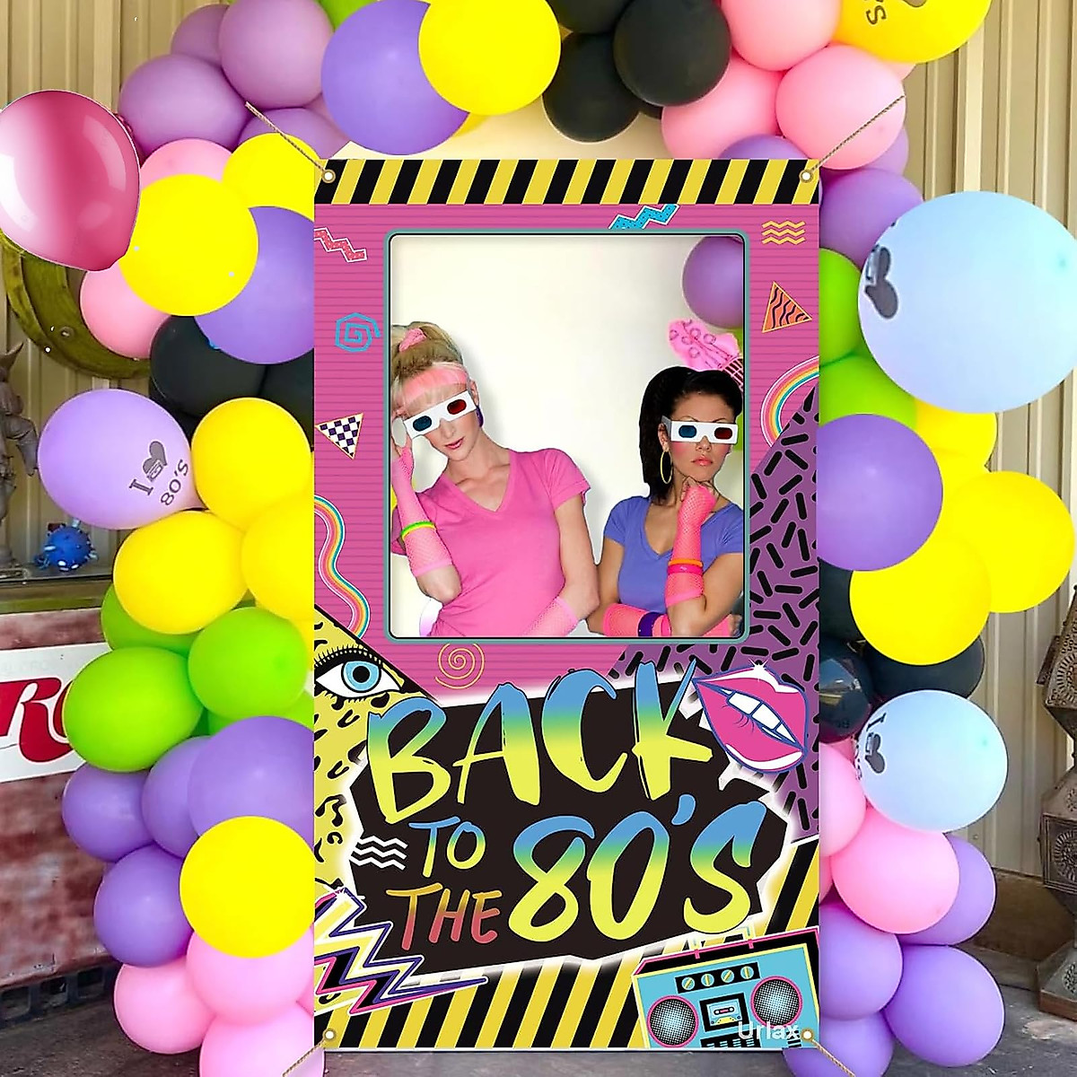 80s Photo Booth Props for Vibrant Retro Parties