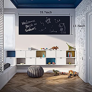 Chalkboard Wall Sticker Blackboard Decor PVC Self Adhesive DIY Removable Reusable Erasable Wallpaper for Door Fridge
