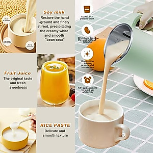 Nut Milk Maker Machine, 20oz Automatic Almond Milk Maker Machine, Soybean Milk Machine for Homemade Almond, Oat, Soy, Etc Grain, Soy Milk Maker Machine with Timer/Keep Warm/Self-Cleaning