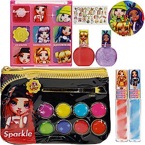 Rainbow High - Townley Girl Cosmetic Makeup with Palette Bag Set Includes Lip Gloss, Nail Polish & Eye Shadow and More! for Kids Girls, Ages 6+ Perfect for Parties, Sleepovers and Makeovers