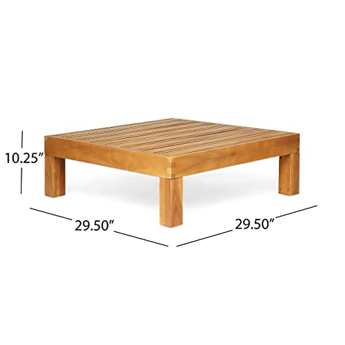 Christopher Knight Home 316582 Oana Patio Conversation Sets, Teak + Blue